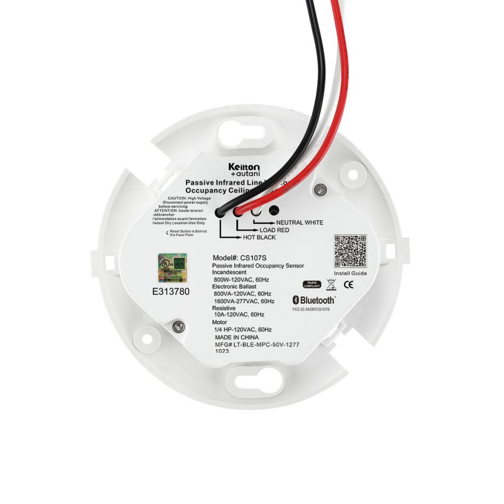 CS107S Series - Line Voltage PIR Ceiling Sensor